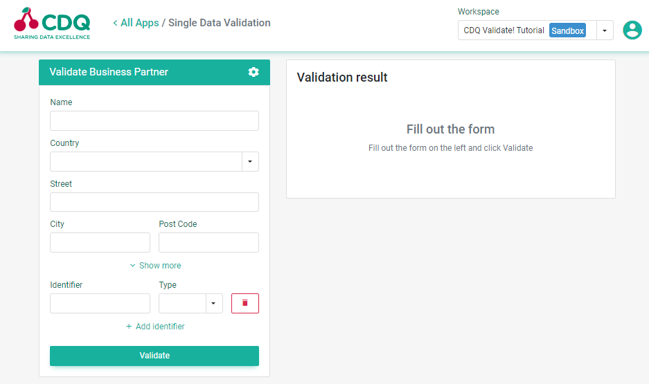 CDQ Validate! your business partner data: How-to guide CDQ Validate! your business partner data: How-to guide